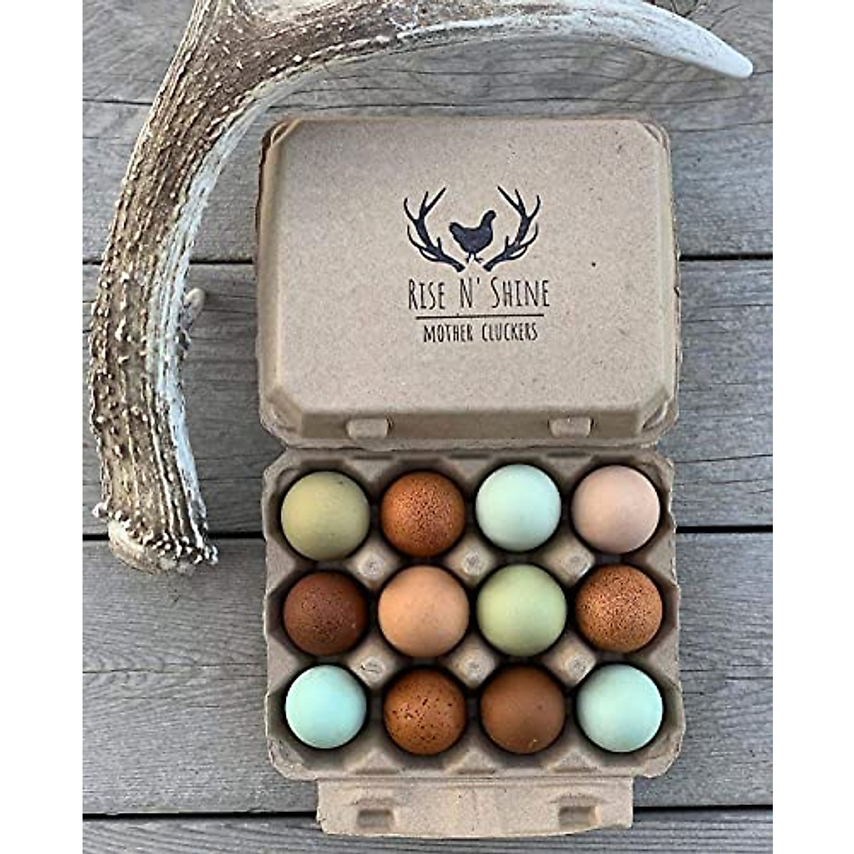 Vintage Blank Egg Cartons- Classic 3x4 Style Holds 12 Large Eggs, Sturdy Design Made from Recycled Cardboard (25)