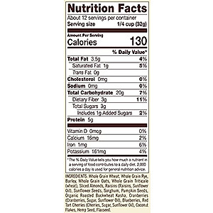 Bob's Red Mill Fruit & Seed Muesli, 14-ounce (Pack of 4)