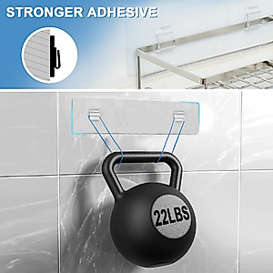 ETECHMART Corner Shower Caddy, 0°- 330°Rotation Adhesive Shower Shelves Organizer for Bathroom, SUS304 Rustproof Floating Storage Rack for Inside with Hooks, No Drilling - 2 Pack/Sliver