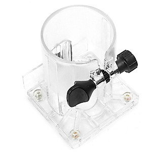 Trimmer Base, Woodworking Trimmer Router Transparent Plastic Base Power Tool Protective Accessory(Thickened)