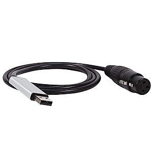 USB to DMX Controller, 3.5ft Mini USB to DMX Interface Adapter Controller DMX512 for Computer Stage Lighting Controllers Dimmer