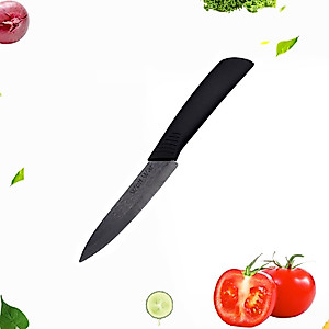 Kitchen Ceramic Knife Set Professional Knife With Sheaths, Super Sharp Rust Proof Stain Resistant (6" Chef Knife, 5" Utility Knife, 4" Fruit Knife)