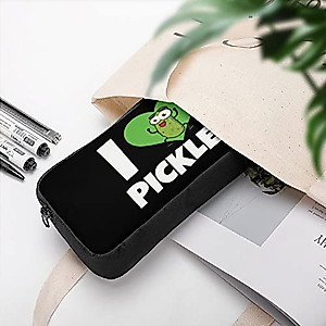 I Love Pickles Teen Adult Pencil Case Large Capacity Pen Pencil Bag Durable Storage Pouch