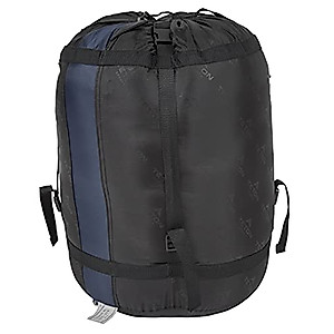 TETON Sports Polara 3-in-1 Sleeping Bag; Great for All Season Camping, Fishing, and Hunting; Versatile Outdoor Sleeping Bag; Lightweight, Washable Inner Fleece Lining; Compression Sack Included , Blue, 82" x 36"