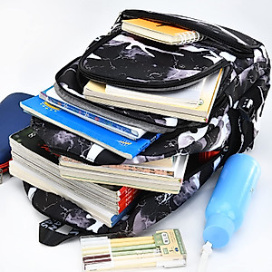 Yvechus School Backpack Casual Daypack Travel Outdoor Camouflage Backpack Christmas Presents for Boys and Girls (AY Camo Black)