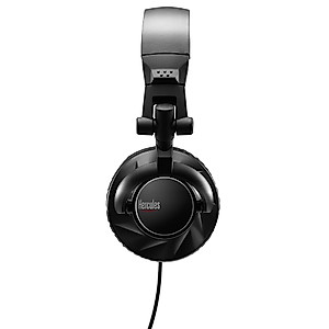 Hercules HDP DJ60 – Professional-Quality DJ Headphones - High Performance, Foldable and Comfortable,Black