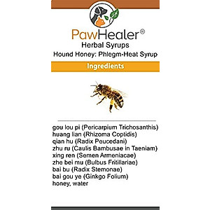 PawHealer Dog Cough Remedy-Hound Honey Syrup (Phlegm-Heat) - for Loud, Honking Coughs - 5 fl oz …