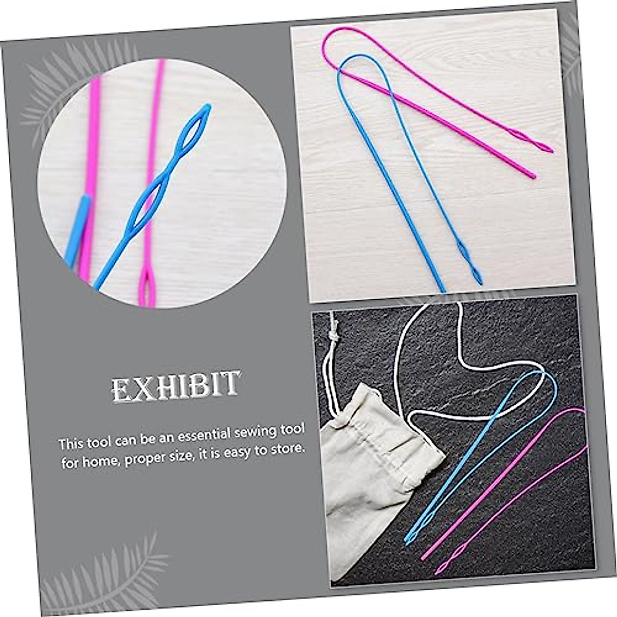 EXCEART 1 Set String Drawstring Sewing Tools Wire Guide DIY Knitting Tools Threader Auxiliary Threading Tool Thread Inserting Tool Set Belt Threader Embroidered Drawstring Thread