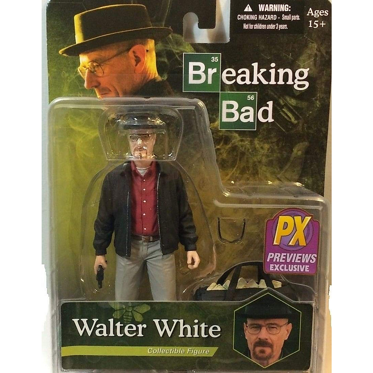 Breaking Bad Px Previews Exclusive Walter White Collectible Figure In Grey Khakis Including Bag Of Blue Stuff by Breaking Bad