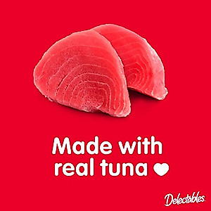 Hartz Delectables Squeeze Up Interactive Lickable Wet Cat Treats for Adult & Senior Cats, Tuna, 4 Count (Pack of 8)