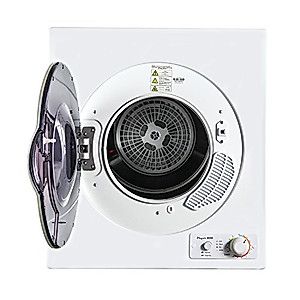 Equator 3.5 cu.ft. 110 V Front Load Compact Short Auto/Time Dryer in White