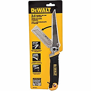 DEWALT DWHT20123 2-in-1 Folding Jab Saw/Rasp Blade Combo , Black