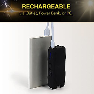 Dartmoor 500,000V Mini Stun Gun 2 Pcs, Highly Portable Ultrapowerful USB Rechargeable Electric Stun Gun with 120lm Tactical Flashlight and Custom Holster, for Men & Women for Car and Self Defense