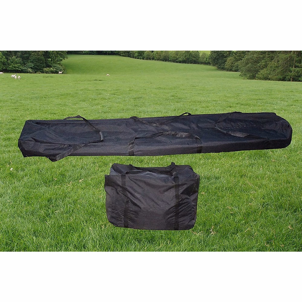 DELTA 15'x30' WDMT PE Party Tent, Wedding Tent, Outdoor Event Canopy,Backyard Garden Shelter Gazebo,Galvanized Steel Frame,Metal Connectors,Carry Bags