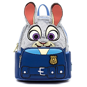 Loungefly Disney Zootopia Judy Hopps Cosplay Mini Backpack, Faux Fur