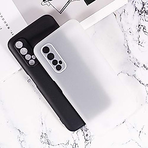 Shantime Oppo Realme 7 Case, Scratch Resistant Soft TPU Back Cover Shockproof Silicone Gel Rubber Bumper Anti-Fingerprints Full-Body Protective Case Cover for Oppo Realme 7 RMX2155 (White)