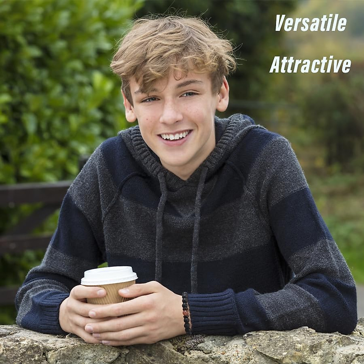 THEMEROL Easter Basket Stuffers Teen Boys Gift Him Boyfriend Ideas Teenage Egg Fillers Beaded Bracelets 12 14 Year Old Birthday To Son Grandson Unique Graduation Christmas Day Stocking Valentines