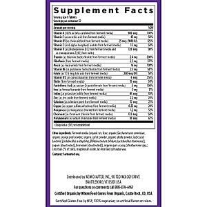 New Chapter Tiny Tabs Multivitamin with 20+ Nutrients for Immune, Cellular Energy & Stress Support, including Vitamin D3 + B Vitamins, 192 Count