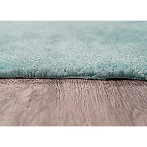 Garland Rug Room Size Washable Bathroom Carpet, 5-Feet by 6-Feet, Sea Foam