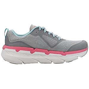 Skechers Women's Max Cushion-17690 Sneaker, Grey/Pink, 9 M