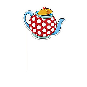 Tea Party Photo Booth Props (10 Count), Premium Multicolor Cardstock - Unique & Fun Design, Perfect For Birthdays & Themed Celebrations
