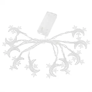 BHDD Light String, Simple and Convenient Lamp String, Waterproof Romantic and Relaxing Moon Star Pendant for Home Decoration, Garden Lighting Indoor and Outdoor