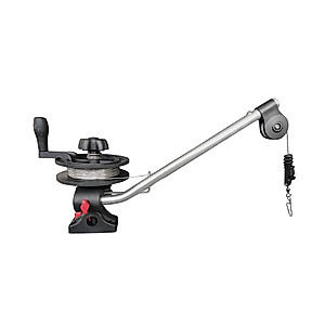 Brocraft Minin Downrigger for Pontoon Boat/Pontoon Boat Manual Downrigger/Square Rail Mount Downrigger Mount