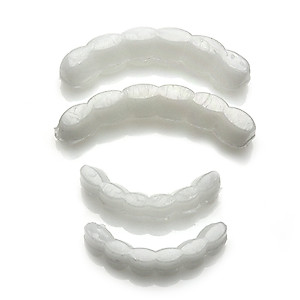 Vampire GRILLZ SET with 4pc fixing bar Fangs Gold Plated Top & Bottom Teeth Dracula LS 020 G