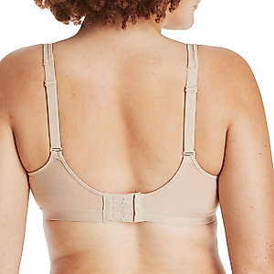 Hanes Women's X-Temp Wireless Cooling Mesh, Full-Coverage, Convertible T-Shirt Bra, Nude, Large