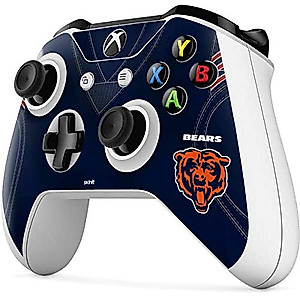 Skinit Decal Gaming Skin Compatible with Xbox One S Controller - Officially Licensed NFL Chicago Bears Team Jersey Design