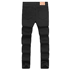 WULFUL Men's Ripped Jeans Slim Fit Skinny Stretch Comfy Denim Jeans Pants