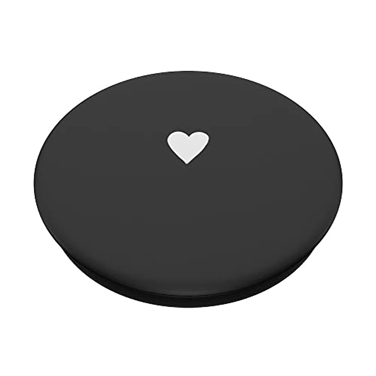 Anthracite Hand Drawn Heart Minimalist Minimalistic Art PopSockets Swappable PopGrip