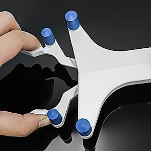 QWORK Double Burette Clamp, Adjustable Aluminum Clamp with High-Strength Alloy Jaws and Convenient Butterfly-Style Spring Load for Laboratory Applications