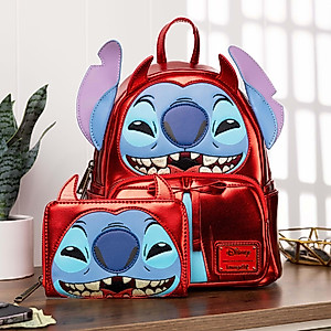 Loungefly Disney Stitch Devil Double Strap Mini Backpack