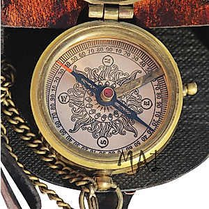 Pocket Compass for Hiking, Survival Instrument Antique “So You Can Always Find Your Way Back Home” Engraved Camping Pocket Compass Nautical Compass Vintage Navigation Outdoor Compass by MAI