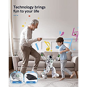 Ruko Robot Toys for Kids, Large Smart Remote Control Carle Robots with Voice and App Control, Music, Dance, Record, Programmable, Interactive, Gifts for Kids 4 5 6 7 8 9 Year Old Boys and Girls