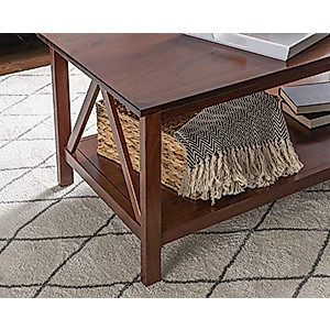 Linon Home Dcor Linon Home Decor Titian Coffee Table, 44.02"w x 21.97"d x 20"h, Antique Tobacco