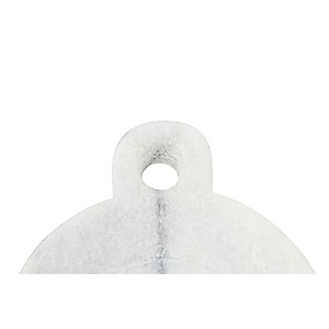 Creative Co-Op Small Marble Handle Dish, 4", White