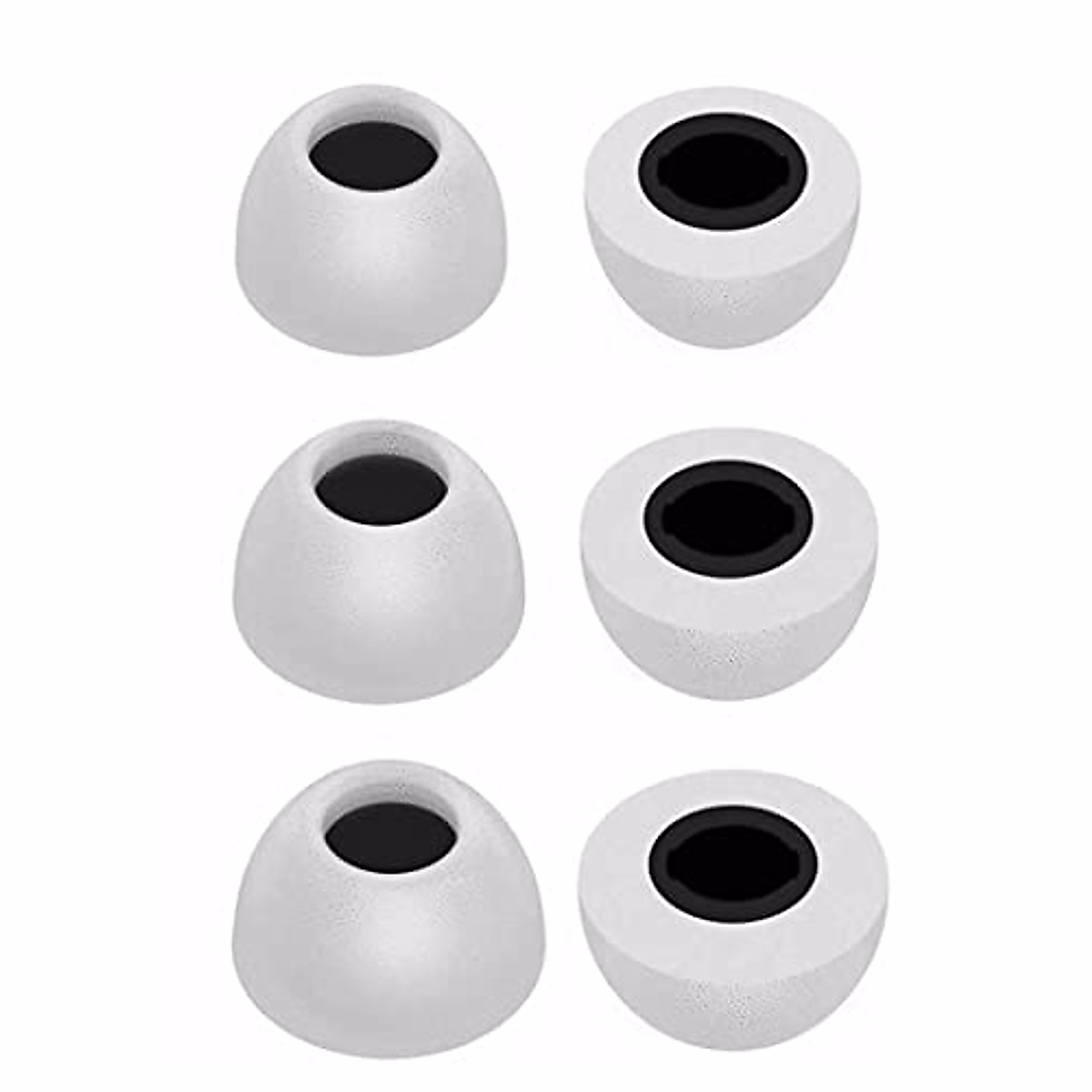 Rqker Foam Ear Tips Compatible with Galaxy Buds Pro Earbuds, 3 Pairs S/M/L Sizes Soft Memory Foam Replacement Ear Tips Earbud Tips Eartips Foam Compatible with Galaxy Buds Pro, Gray SML