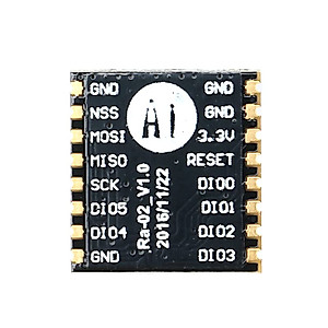 JESSINIE 2Pcs SX1278 LoRa Ra-02 Wireless Module 433MHz Ra-02 Spread Spectrum Wireless Module Serial Port Adapter 3.3V UART Interface with IPEX Connector
