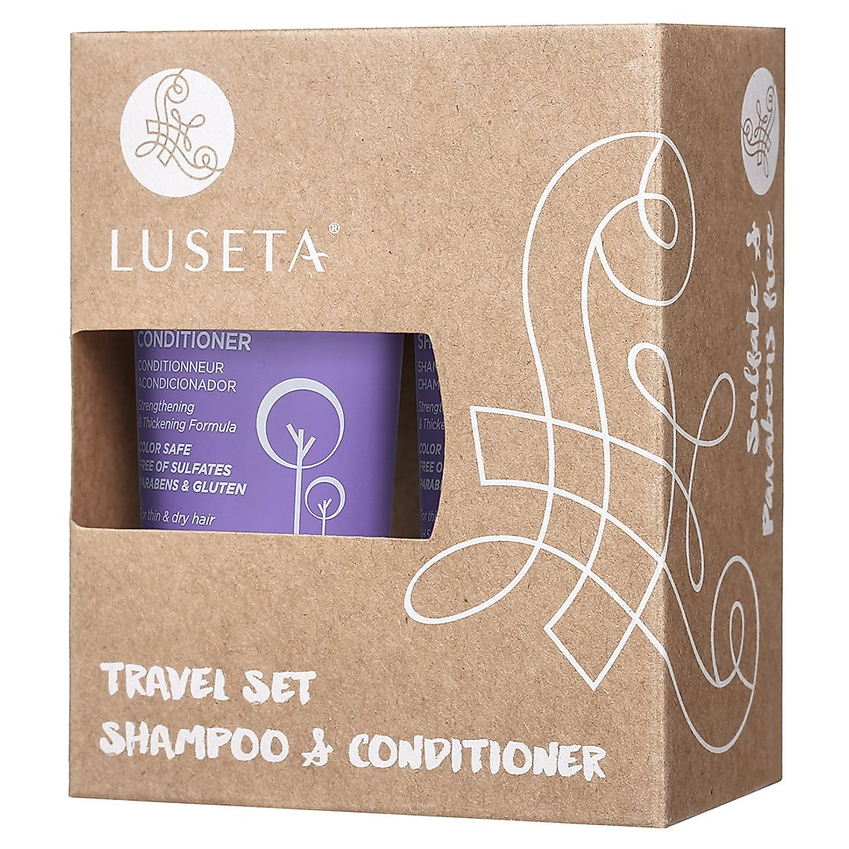 Luseta shampoo and conditioner duo set 1.01 Fl. Oz (Pack of 2)