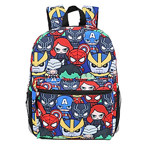 Marvel Kawaii Avengers Superheroes Boy's 16 Inch Lightweight Backpack (Superheroes Kawaii)