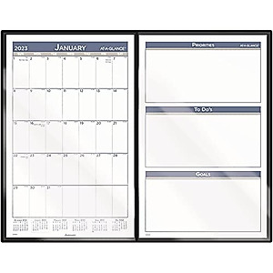AT-A-GLANCE 2023 RY Foldable Monthly Desk Pad Calendar, Standard, 10 1/4" x 16 1/4"