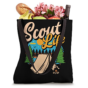 Scout Life Funny Scouting Lovers Camping Boys Girls Scout Tote Bag