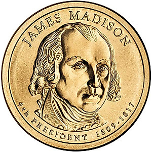 2007 D Position A Satin Finish James Madison Presidential Dollar US Mint Choice Uncirculated