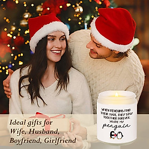 I Love You Gifts for Him Her, Anniversary Candle Gifts for Men Women, Birthday, Christmas, Valentines Gifts for Boyfriend Girlfriend Wife Husband, You're My Penguin Gifts