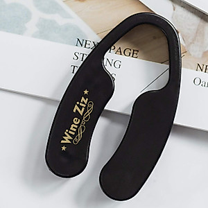 Wine Ziz Black Screw-pull Lever Corkscrew Wine Bottle Opener Set with Bonus Foil Cutter Tool and Extra Spare Corkscrew Spiral, Heavy-Duty Metal Manual Cork Screw, Best Wine Gift Kit (Silver)