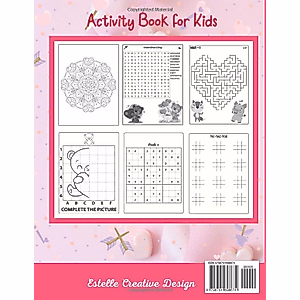 Valentine’s Day Activity Book for Kids: Ages 7,8,9,10,11,12|100+ Fun activities for Children:Coloring, Maze Game,Word Search,Drawing,Sudoku Puzzle|Best Gift Ideas Girls Boys