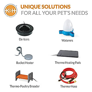 K&H Pet Products Thermo-Pond Perfect Climate Deluxe Pond Deicer Black 750 Watts