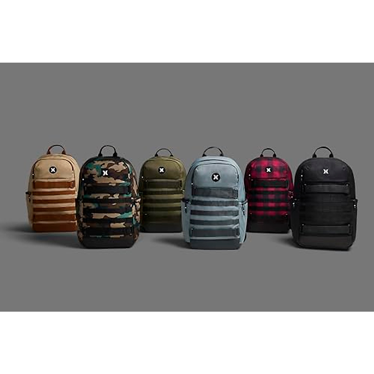 Hurley Mens Skateboard Backpack, Camo, One Size